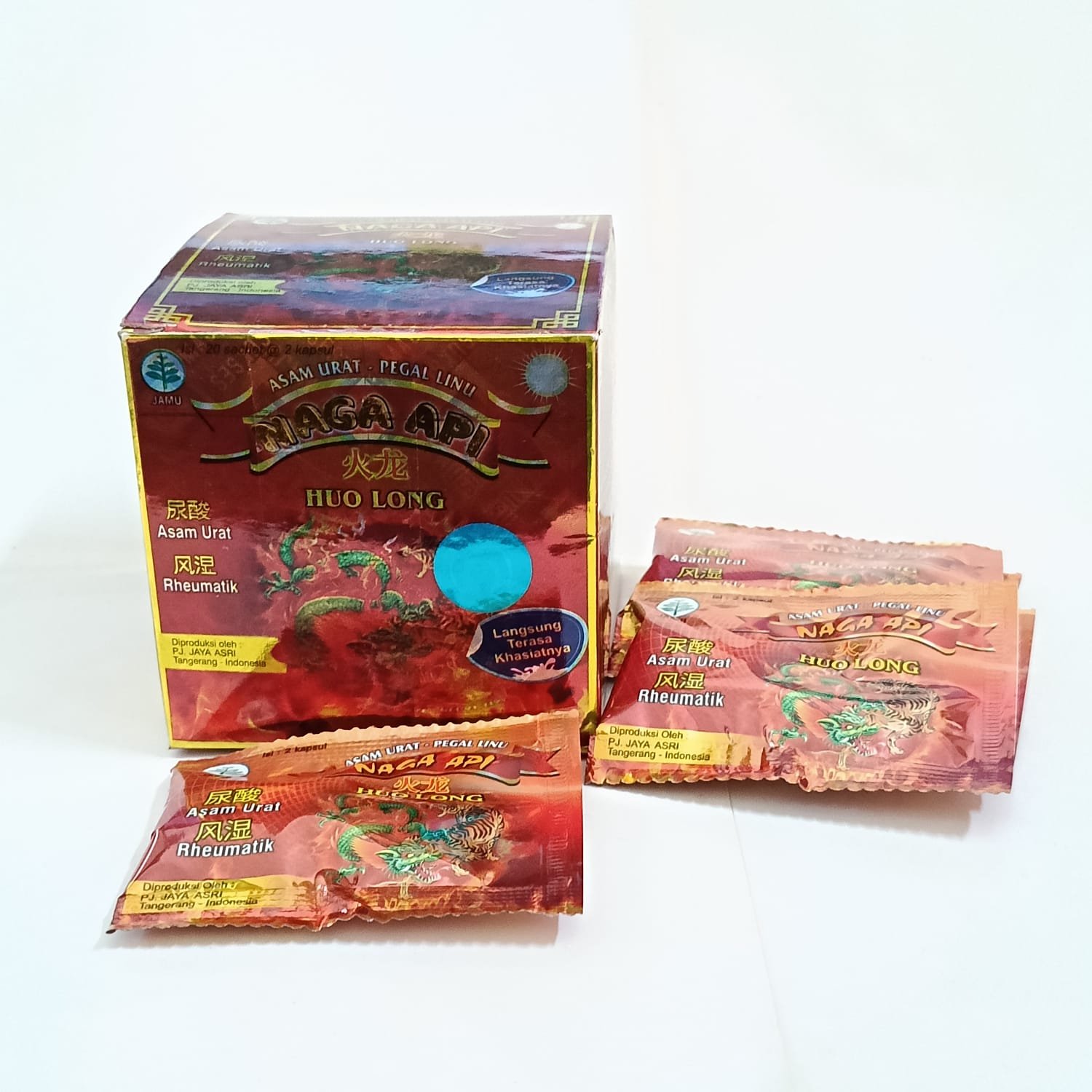 NAGA API HUO LONG Capsules Traditional Herb For Back Pain Gout Rheumatism